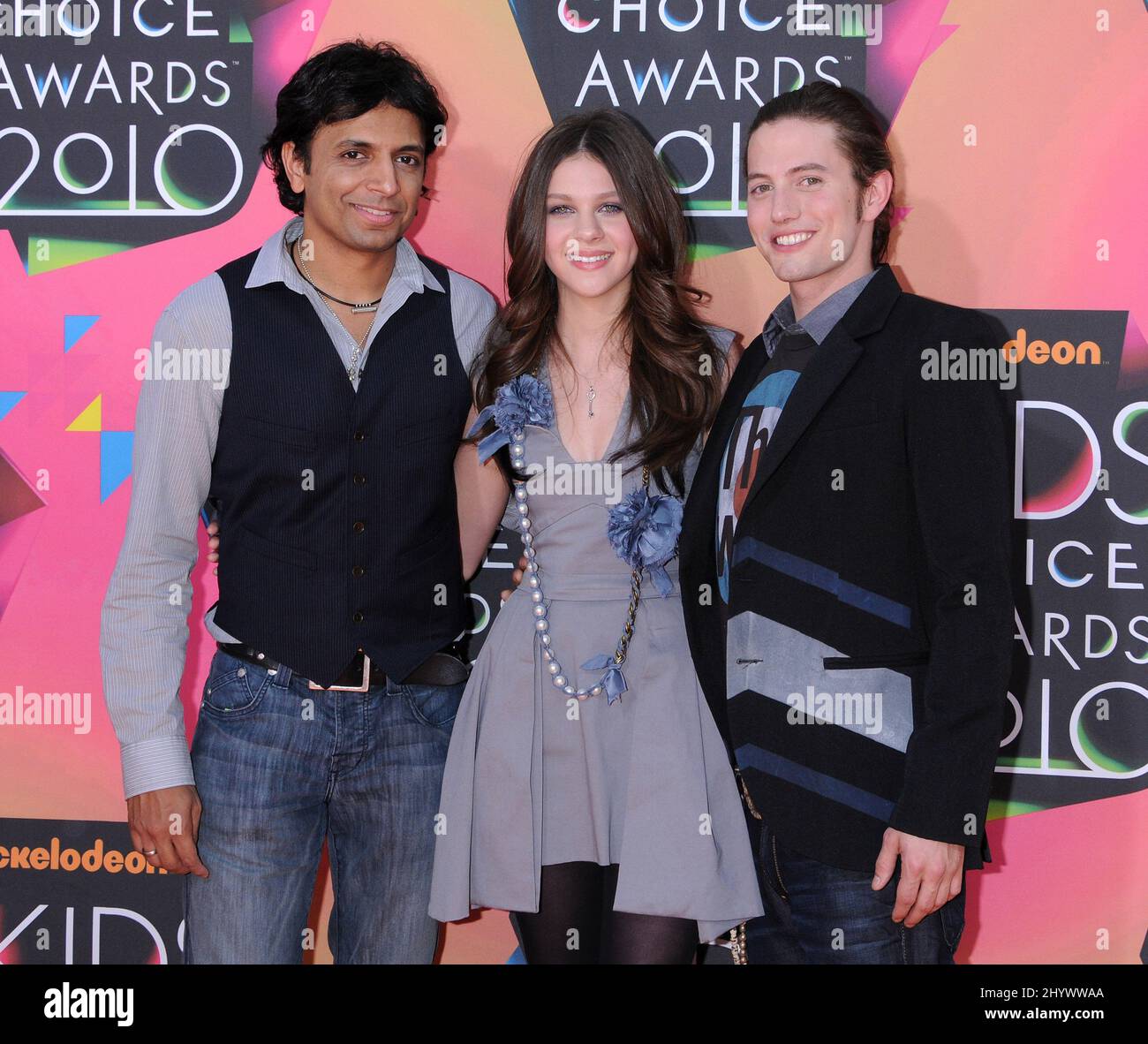 M. Night Shyamalan, Nicola Peltz und Jackson Rathbone bei Nickelodeon's Annual Kid's Choice ...