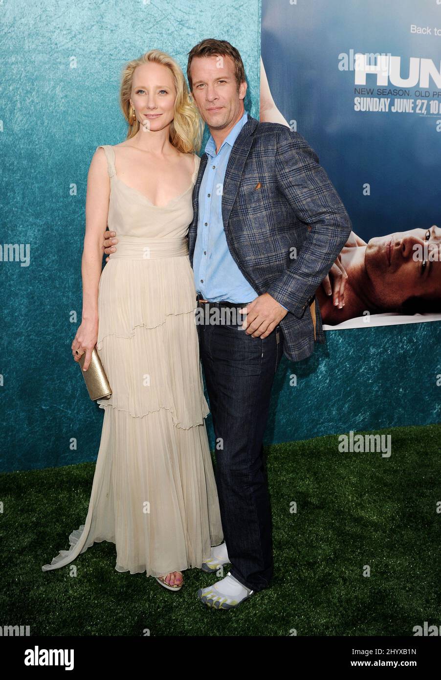 Thomas Jane und Anne Heche bei der „Hung“-Saison 2 in Los Angeles ...