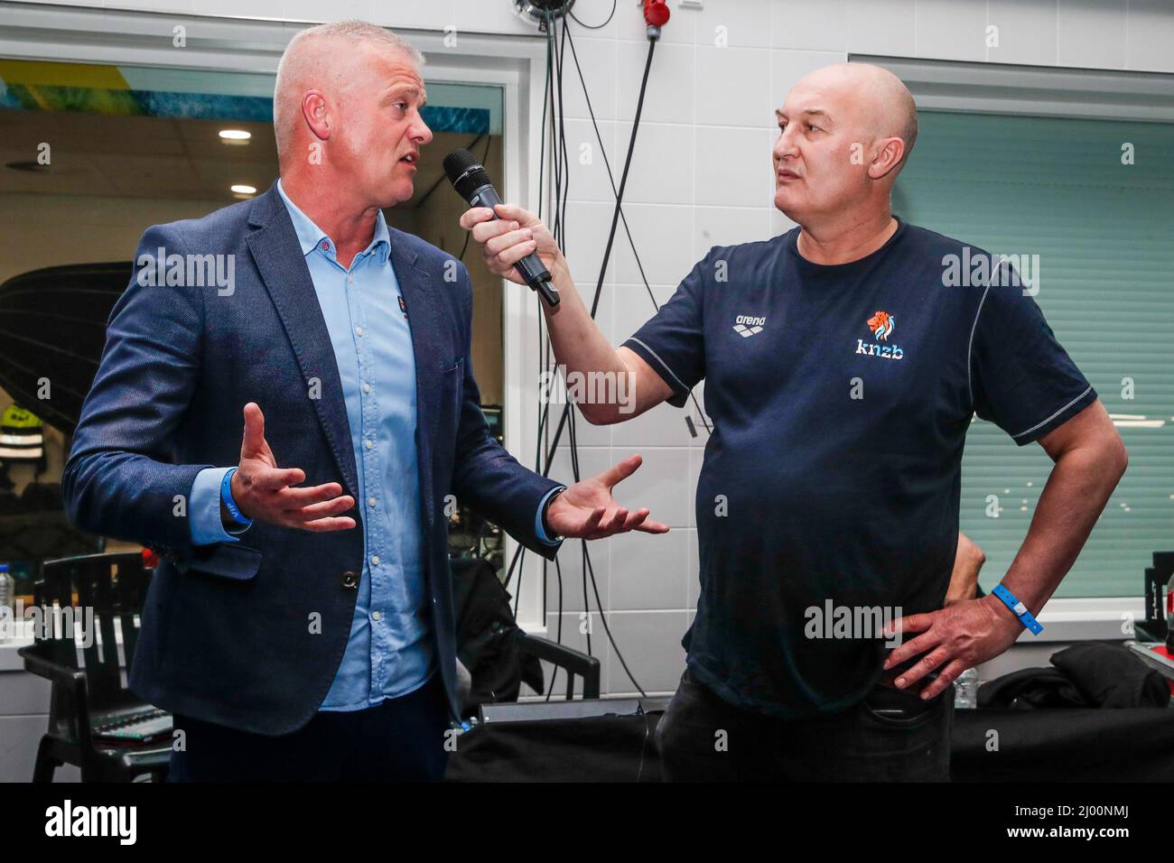 ROTTERDAM, NIEDERLANDE - 15. MÄRZ: Robin van Galen und Hans Nieuwenburg ...