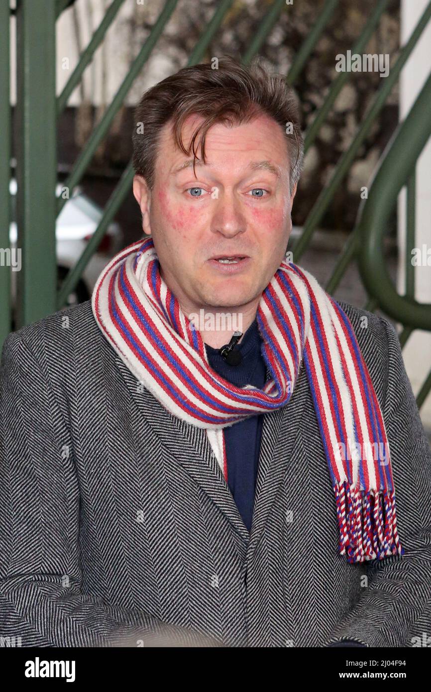 Richard Ratcliffe vor seinem Haus in Nord-London vor der Rückkehr seiner Frau Nazanin Zaghari ...