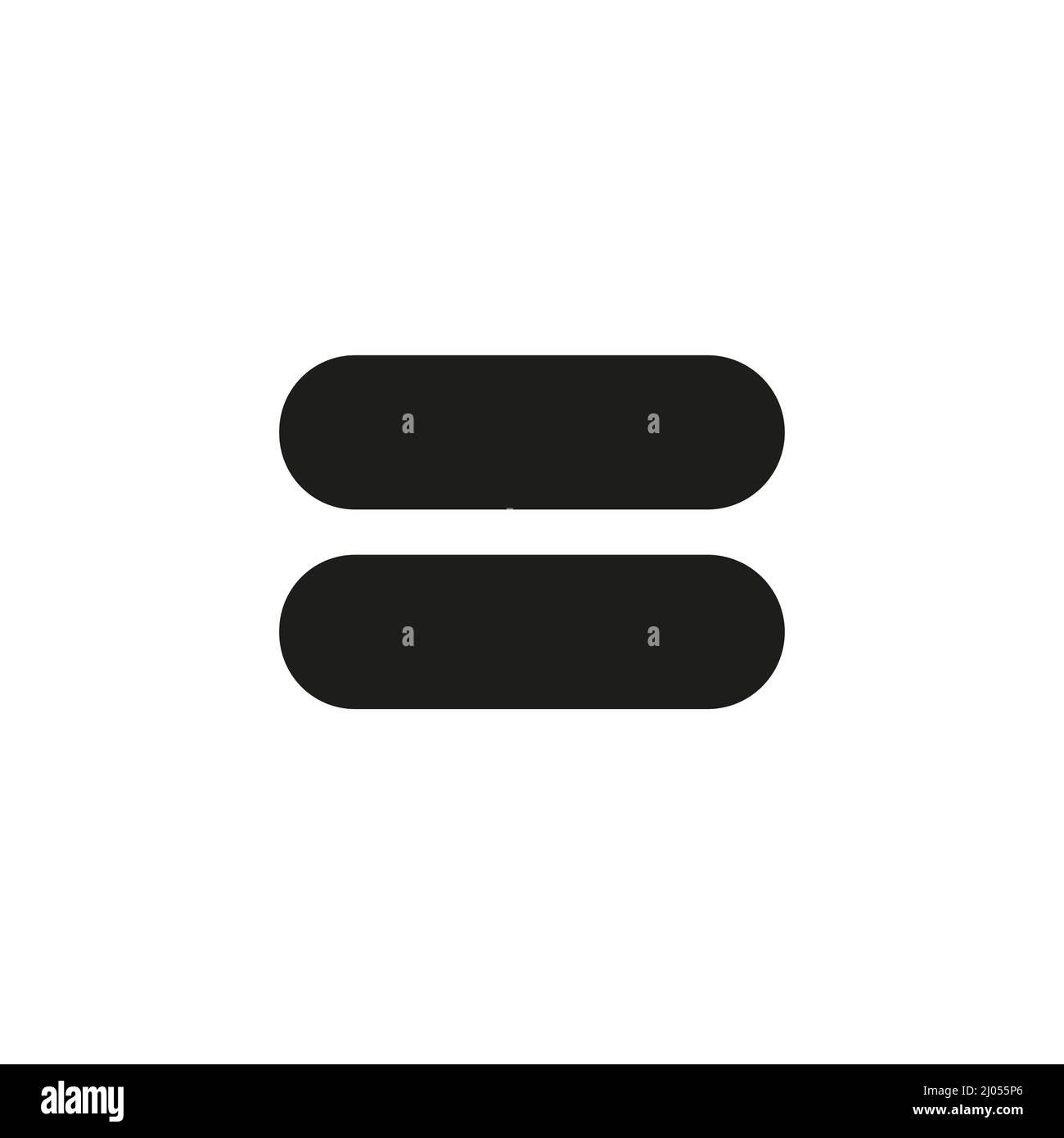 Symbol „gleich“, Vektorgrafik. Flacher Design-Stil. vektor gleich ...