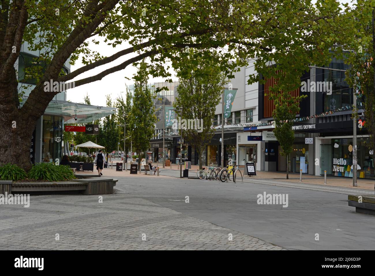 CHRISTCHURCH, NEUSEELAND, 24. FEBRUAR 2022: Ein innerstädtischer Block erhält ein neues Aussehen ...