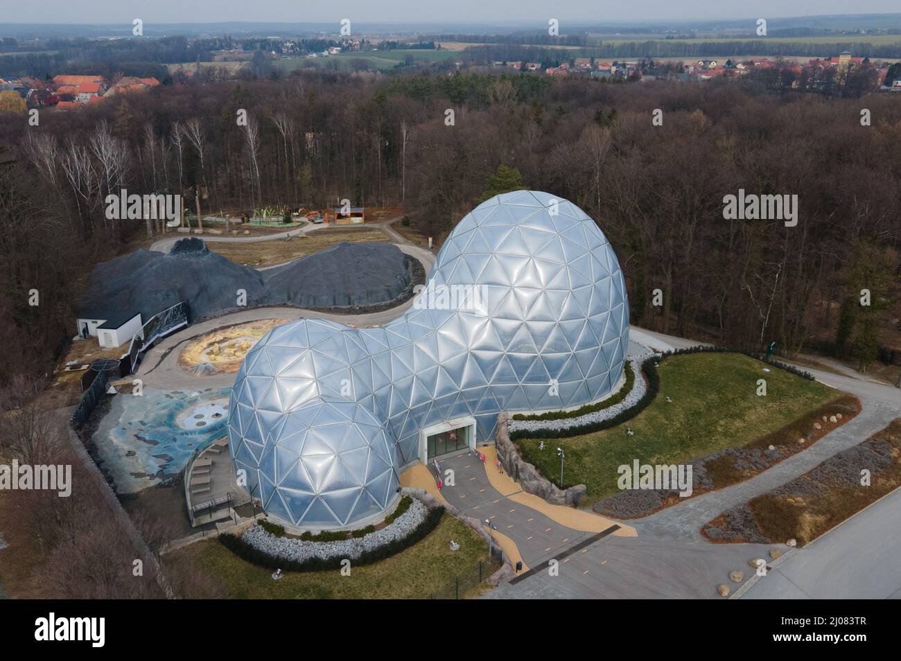 Kleinwelka, Deutschland. 17. März 2022. Das Besucherzentrum, das ...