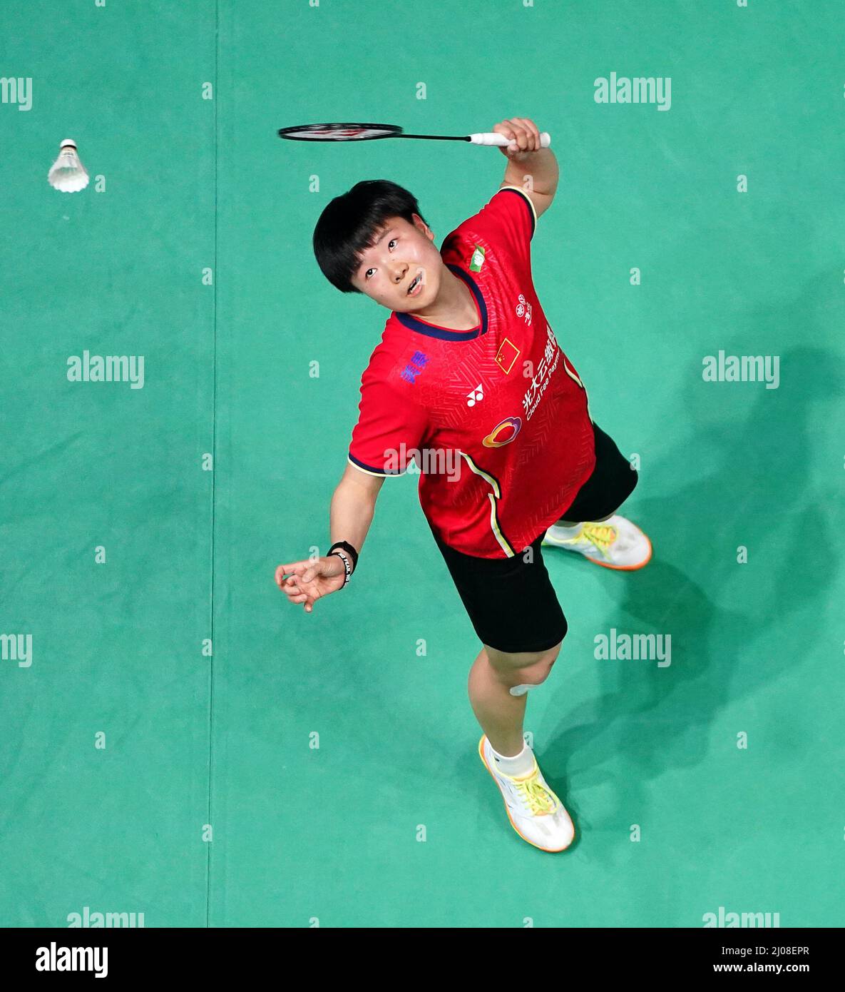 Der chinesische He Bing Jiao im Kampf gegen die spanische Clara Azumendi am zweiten Tag der ...