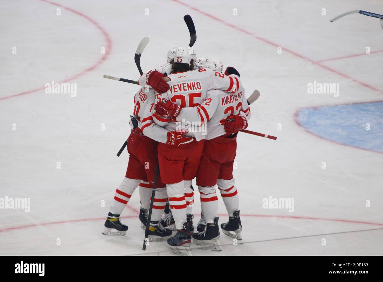 Sankt Petersburg, Russland - 18. März 2022: Hockey, KHL 2021-22 ...