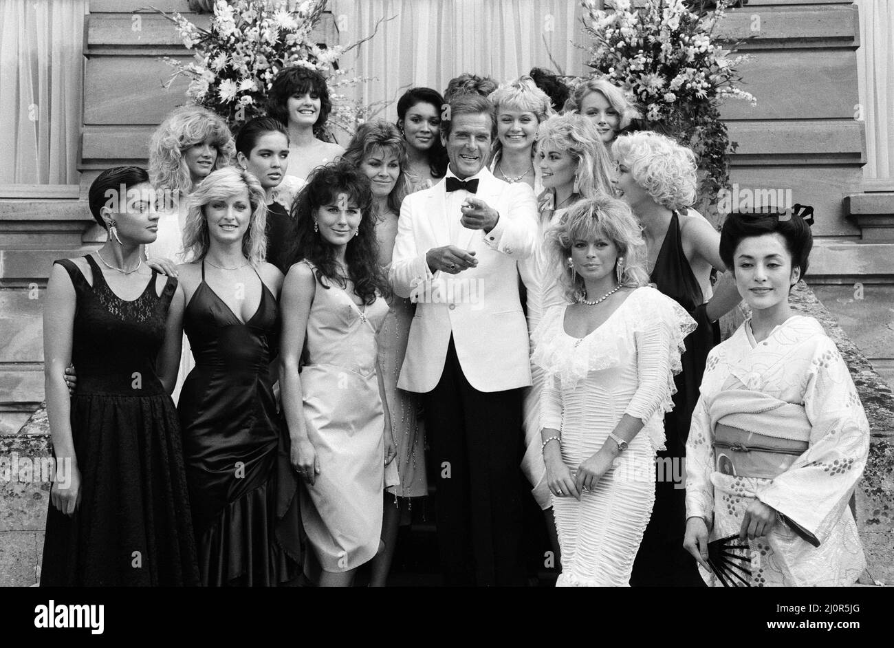 A View to a Kill 1984 James Bond Film, Photocall Outside the Chateau de ...