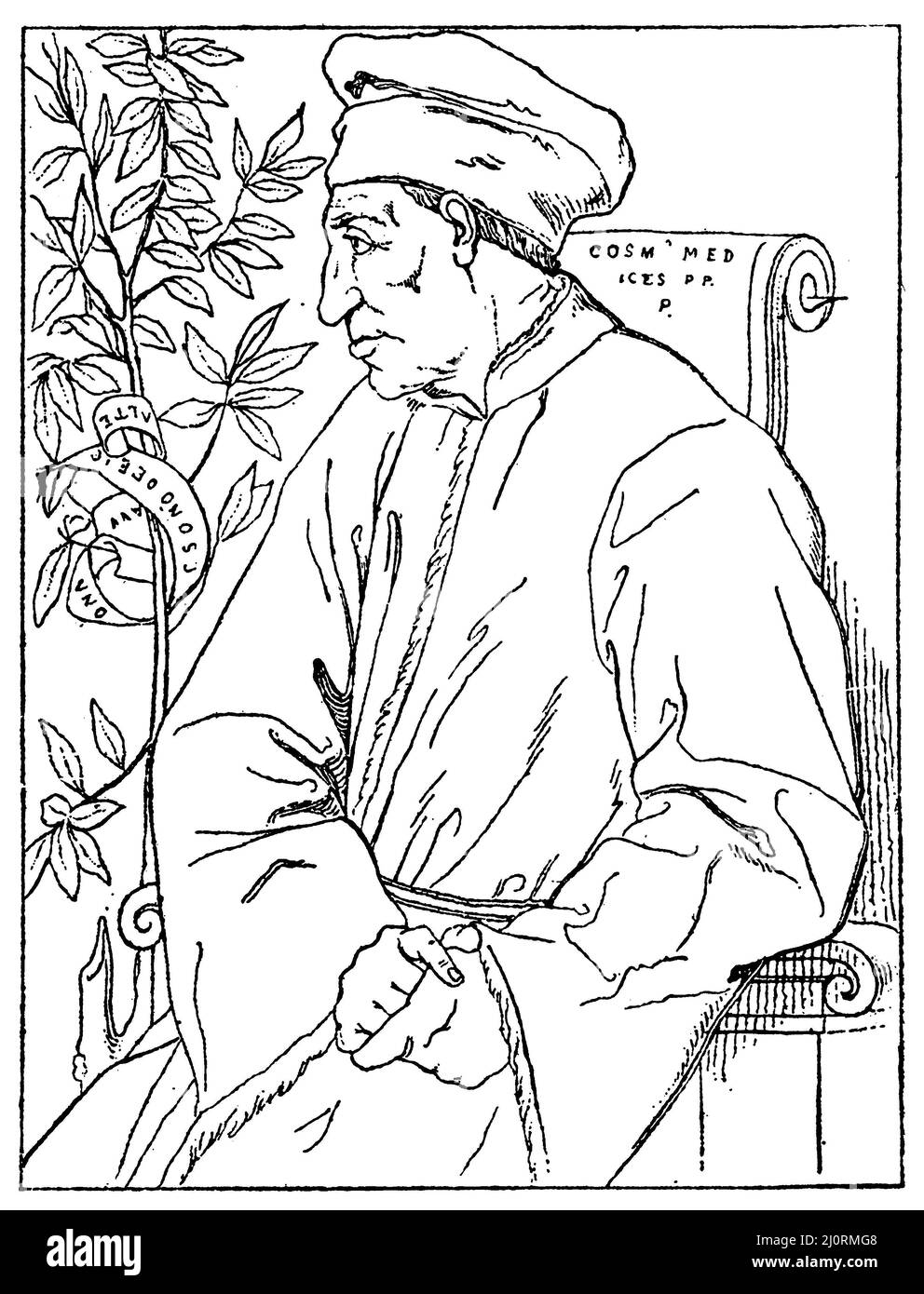 Cosimo de' Medici (genannt il Vecchio 1389-1464), florentinischer ...