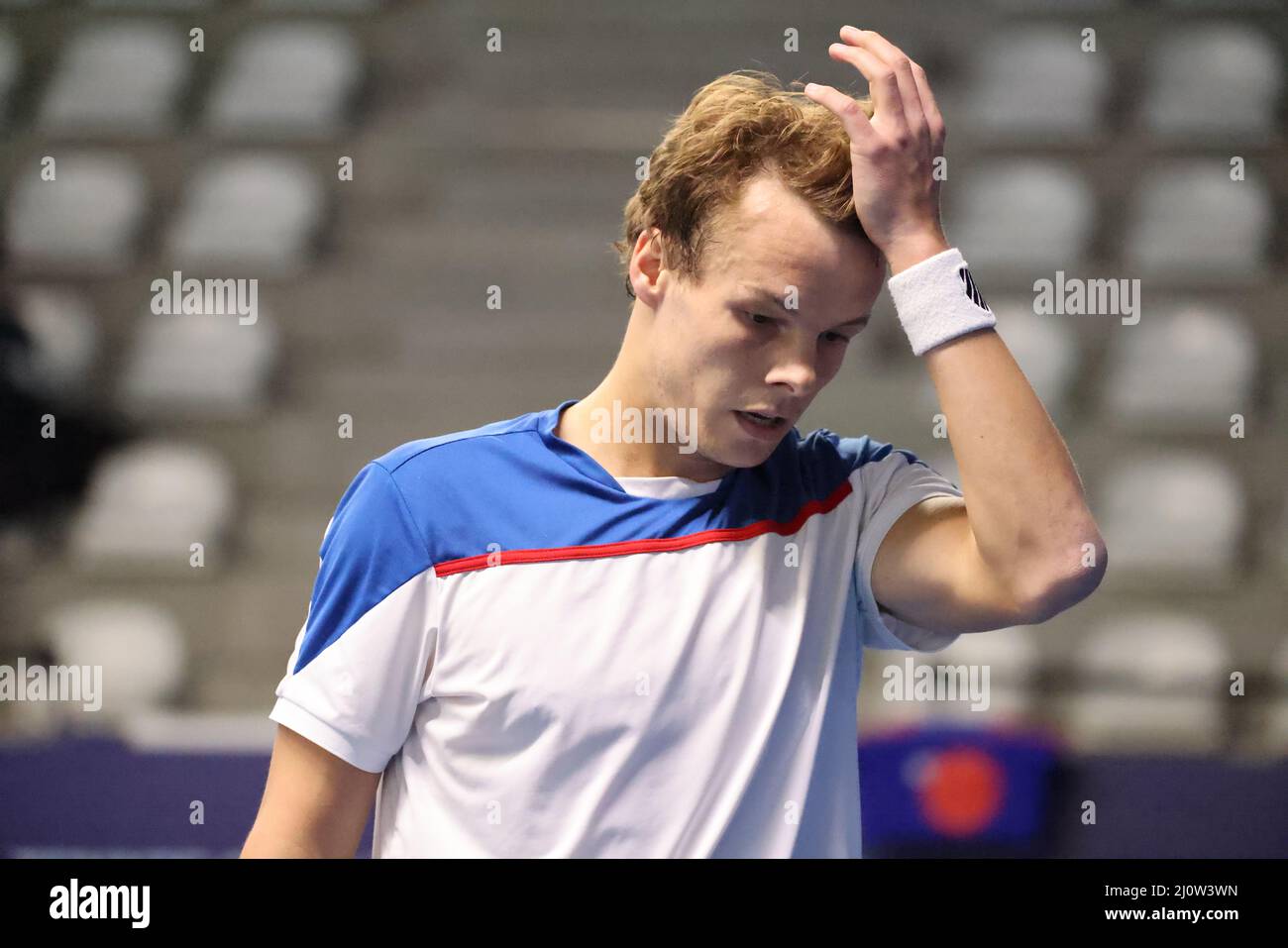 Michael Geerts während des Play in Challenger 2022, ATP Challenger Tour ...