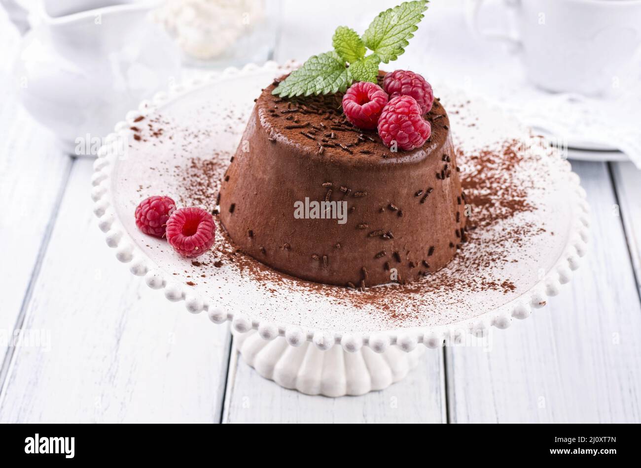 Chocolate pudding -Fotos und -Bildmaterial in hoher Auflösung – Alamy