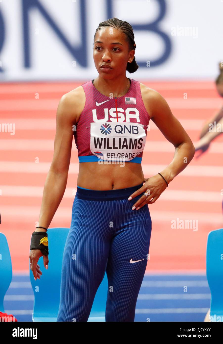 Belgrad, Serbien, 18.. März 2022. Kendell Williams aus den USA während ...