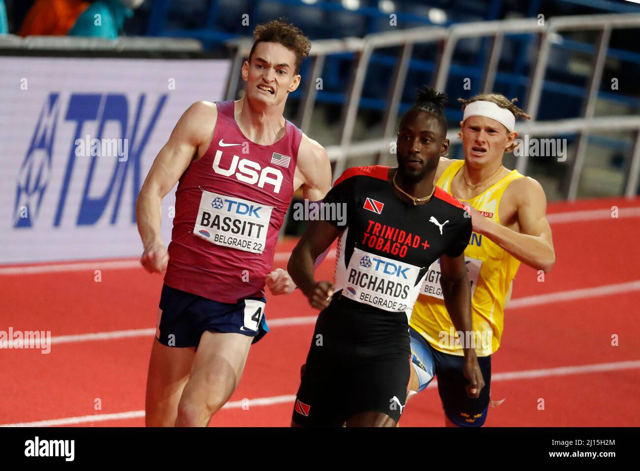 Belgrad, Serbien, 19.. März 2022. Trevor Bassitt aus den USA tritt bei ...