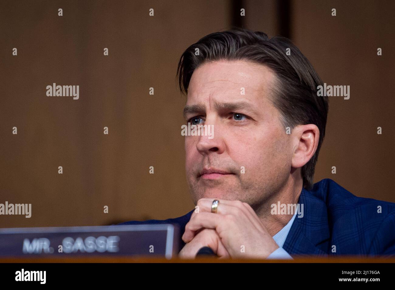 Der US-Senator Ben Sasse (Republikaner von Nebraska) fragt Richter ...