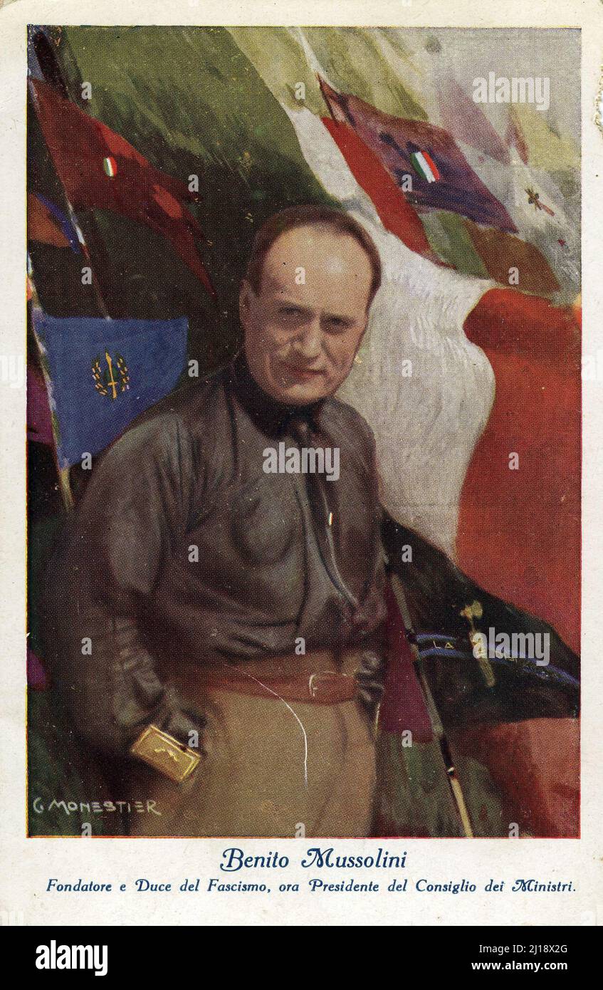 Fascismo - Duce Benito Mussolini Stockfotografie - Alamy
