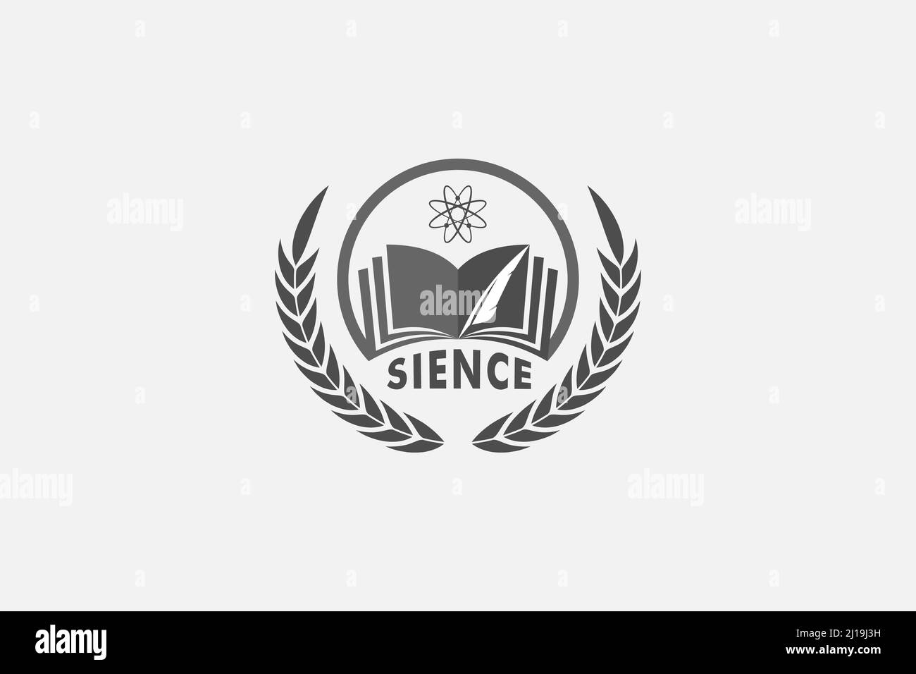 Sience University Logo Design Vorlage Illustration Stock-Vektorgrafik ...