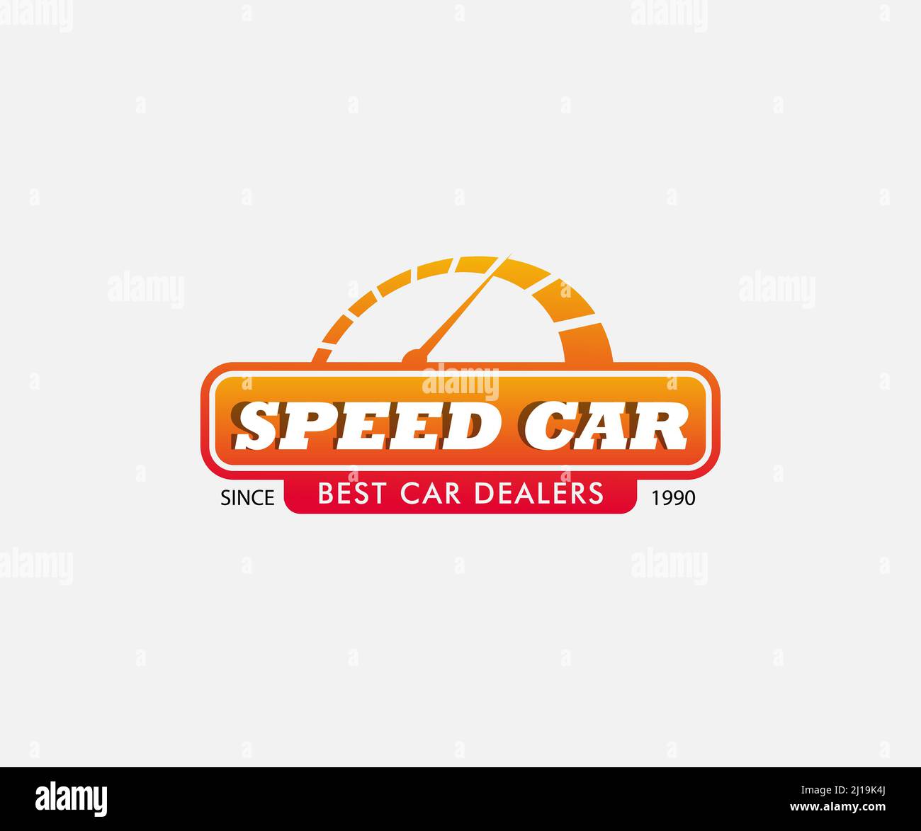 Design-Vektor des Speed-Logos. Design-Vorlage für das fast Speedometer ...