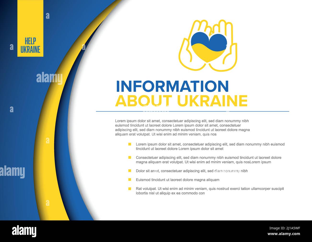 Save Ukraine Support Flyer postertemplate für Social-Media-Header oder ...