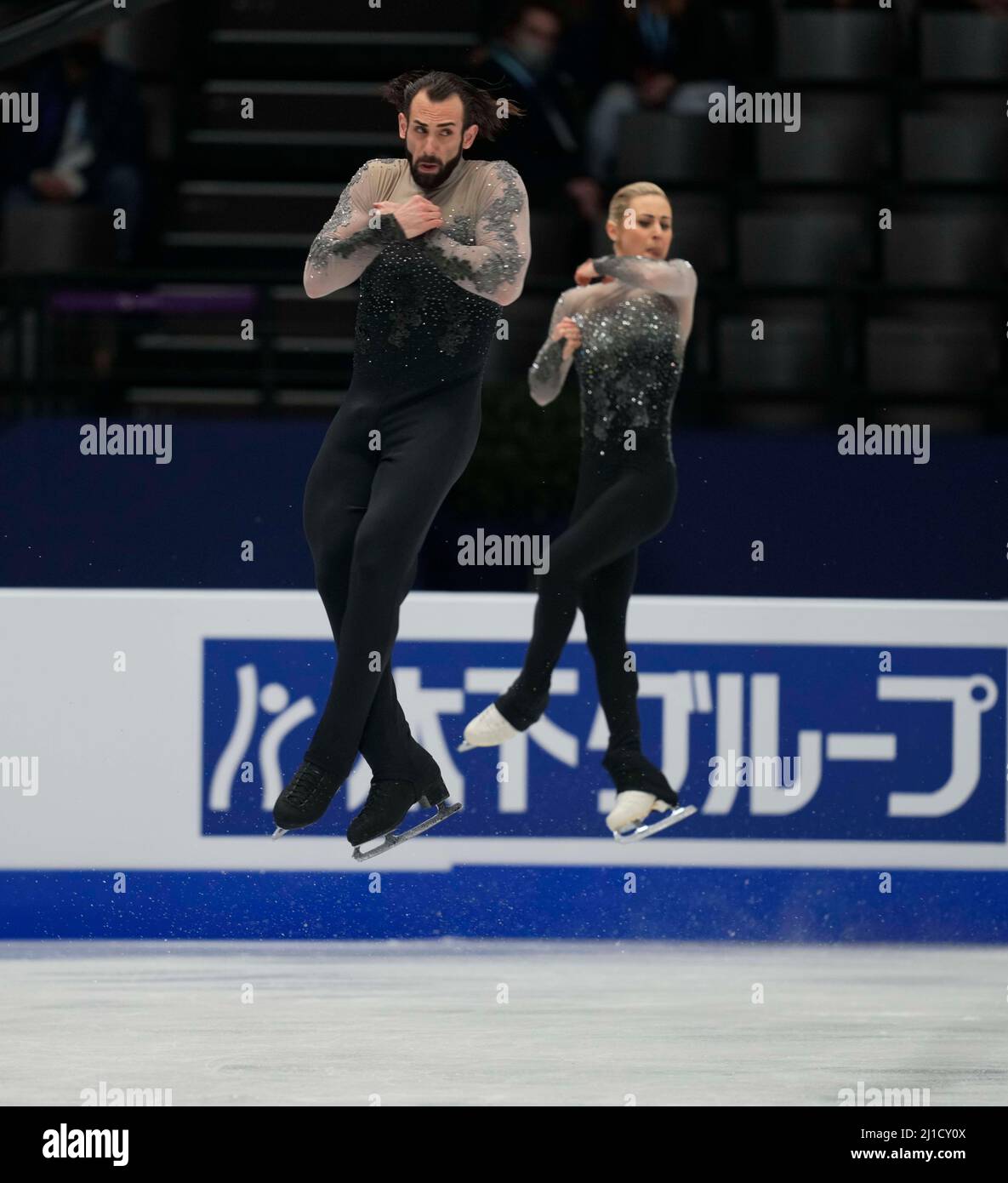 24. März 2022: Ashley Cain-Gribble und Timothy Leduc aus den ...