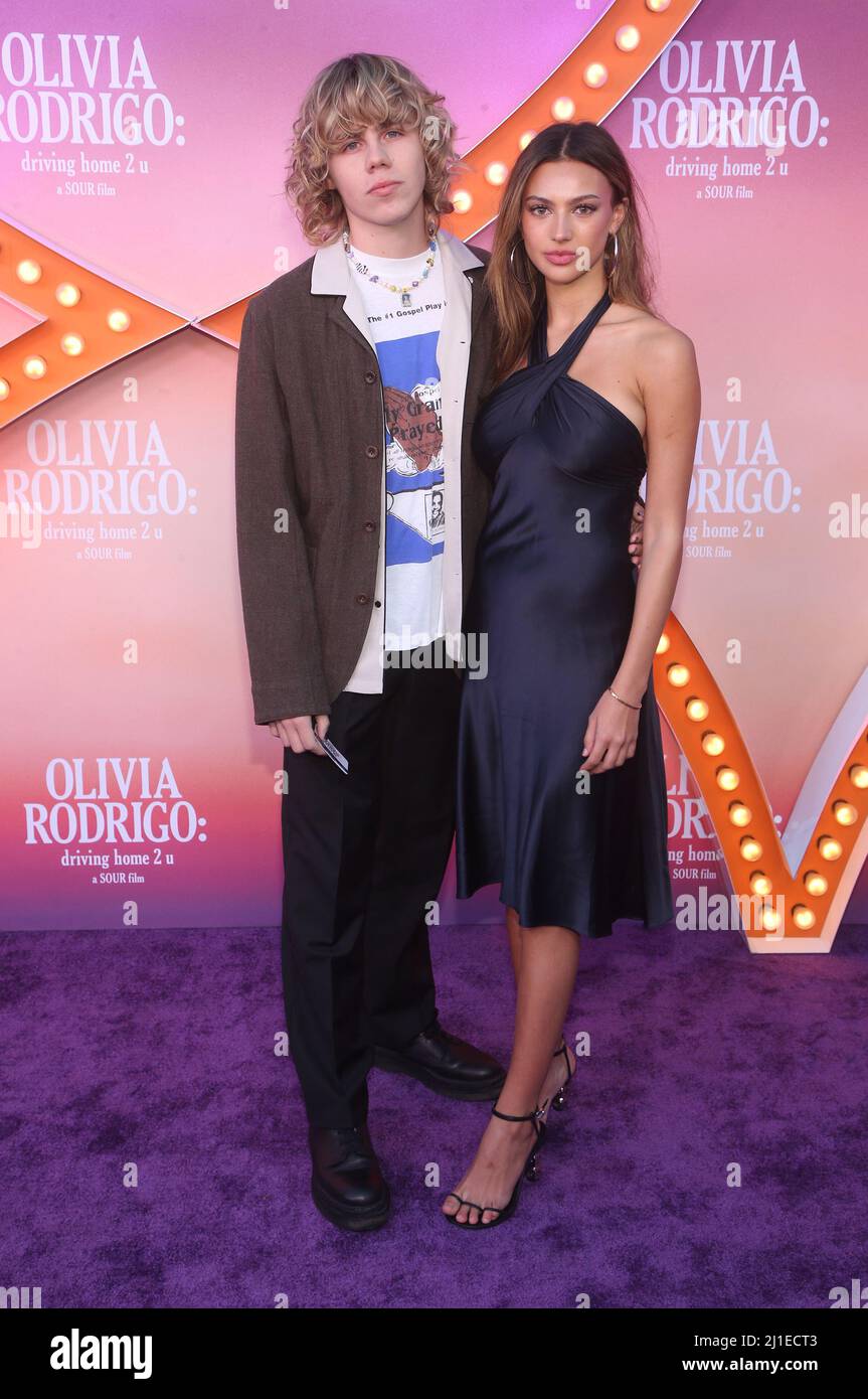 Los Angeles, Ca. 24. März 2022. The Kid Laroi, Katarina Deme, im Disney ...