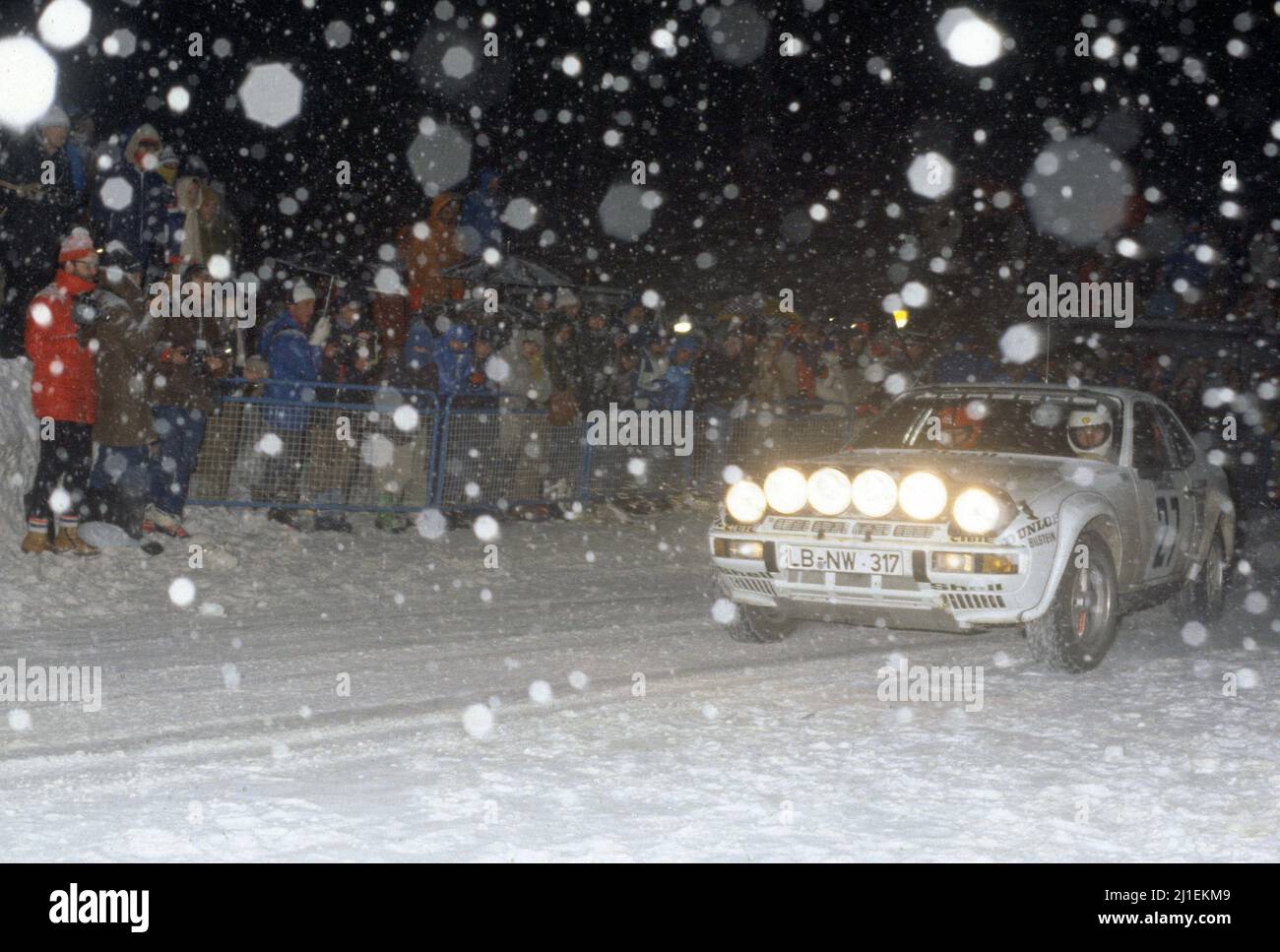 Jürgen Barth (GER) Roland Kussmaul (GER) Porsche 924 Turbo GR4 am Col ...