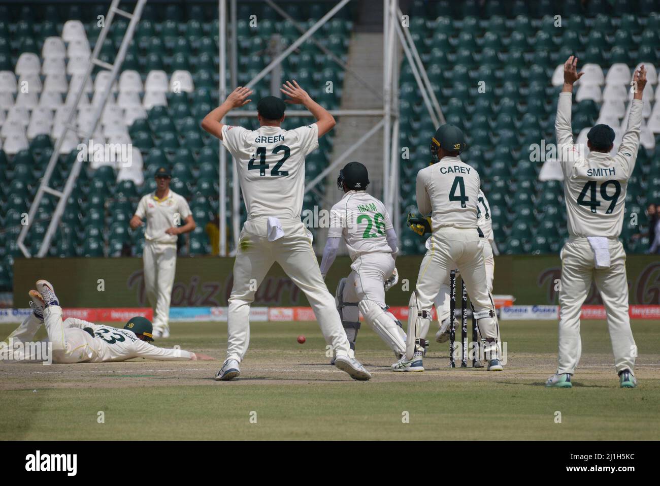 Lahore, Pakistan. 25. März 2022. Ein Blick auf den fünften und letzten ...