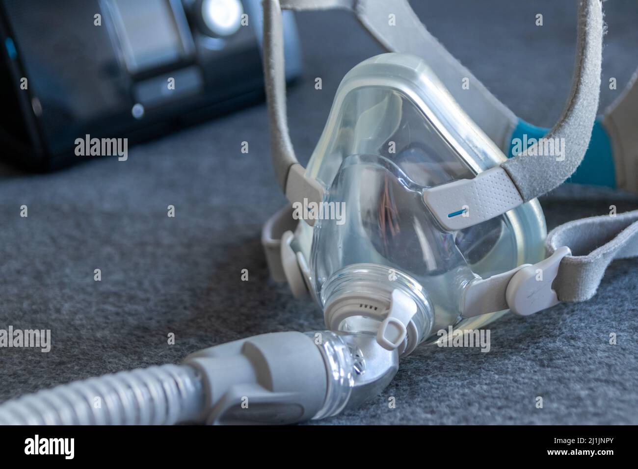CPAP-Maske mit Vollmaske cpap-Maschine gegen obstruktive Schlafapnoe ...