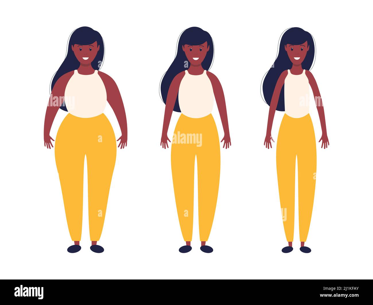 Fat Girl Vector Vectors Fotos Und Bildmaterial In Hoher Auflösung Alamy