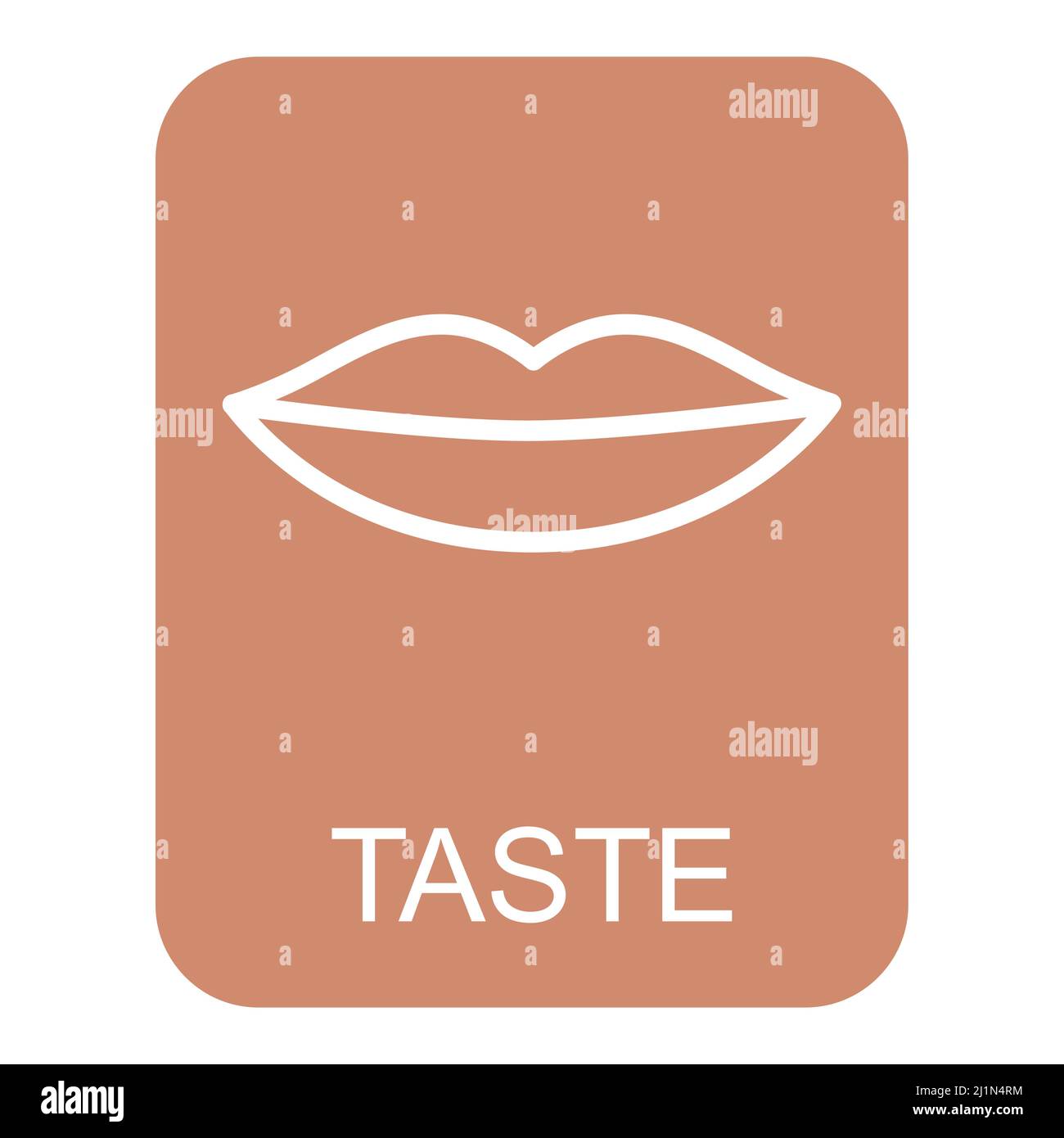 Menschliche Anatomie flachen Mund Symbol, Geschmack Gesundheit Organ ...