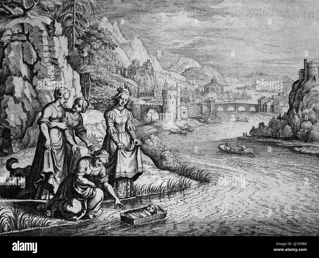 MOISES. LIBERANDOR DE ISRAEL. „MOISES ES RECOGIDO EN EL RIO NILO ...