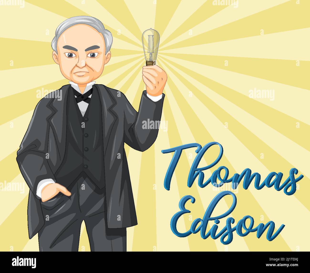Thomas edison zeichnung Stock-Vektorgrafiken kaufen - Alamy