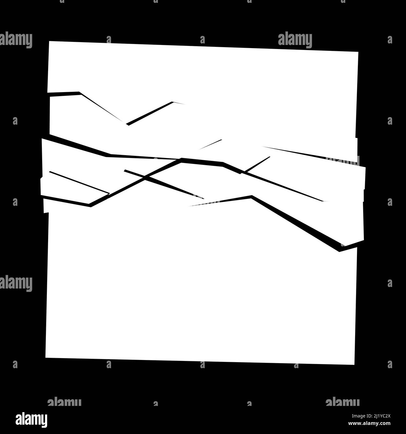 Zerbrochene, zerbrochene, zerbrochene Textur. Splitter, Scherben ...