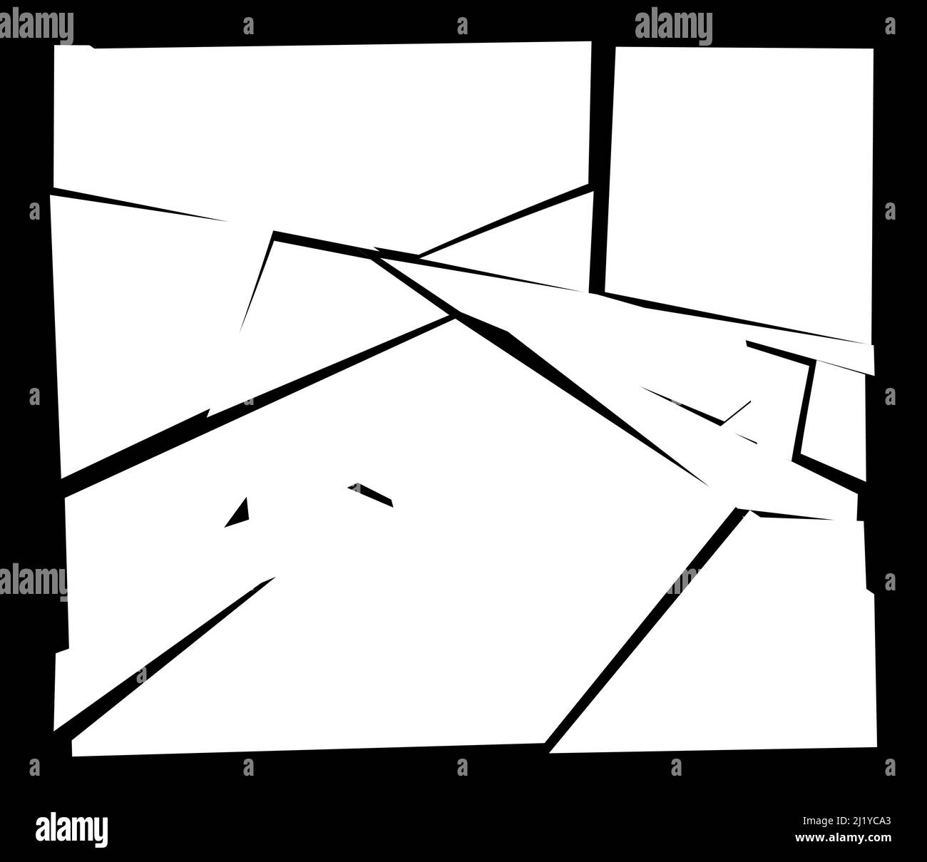 Zerbrochene, zerbrochene, zerbrochene Textur. Splitter, Scherben ...