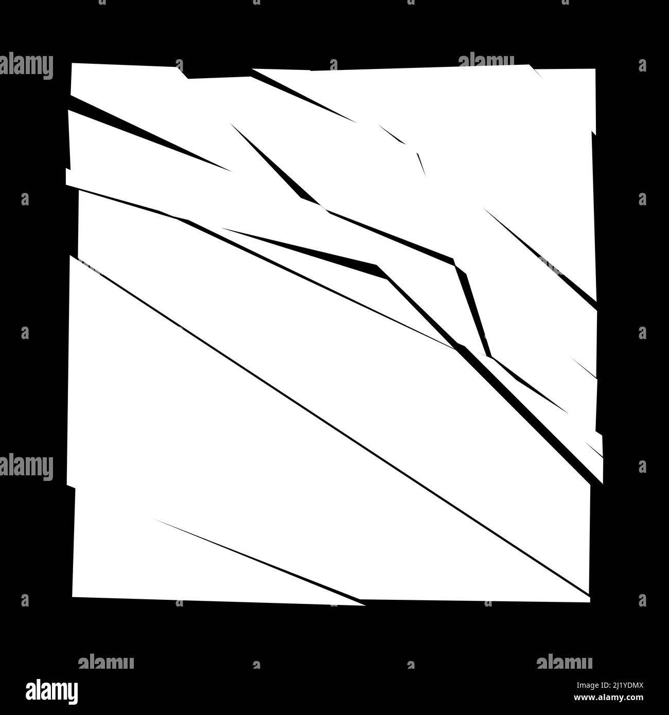 Zerbrochene, zerbrochene, zerbrochene Textur. Splitter, Scherben ...