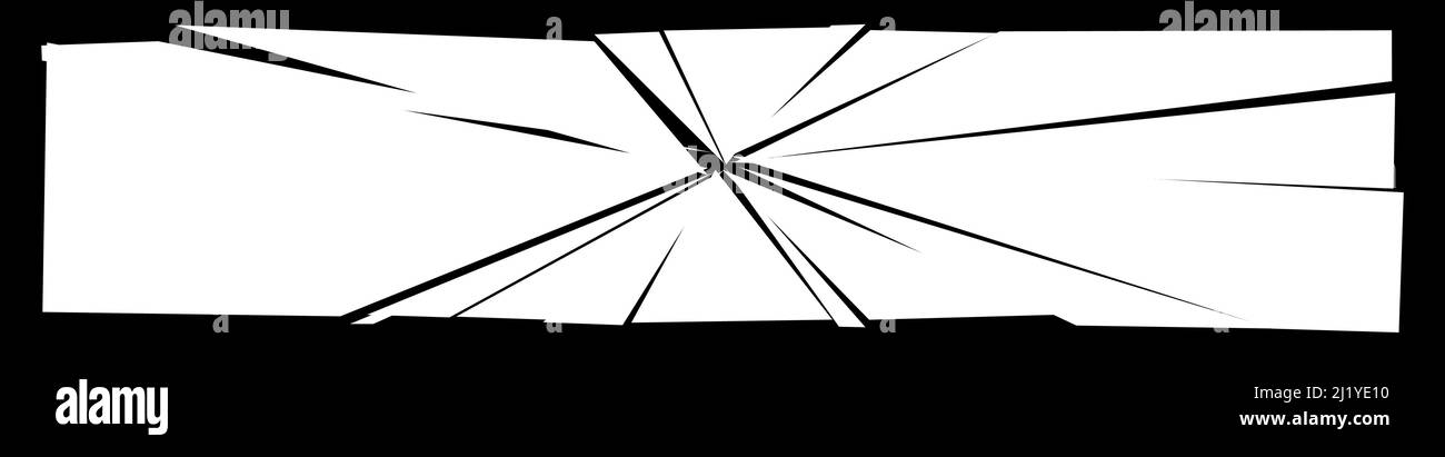 Zerbrochene, zerbrochene, zerbrochene Textur. Splitter, Scherben ...