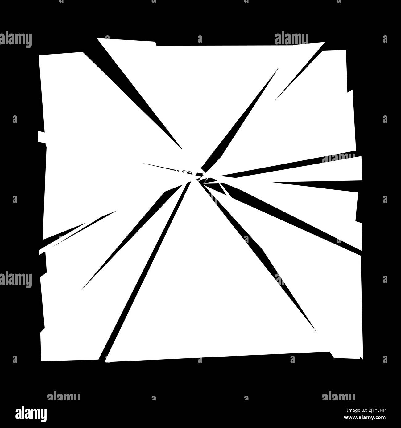 Zerbrochene, zerbrochene, zerbrochene Textur. Splitter, Scherben ...