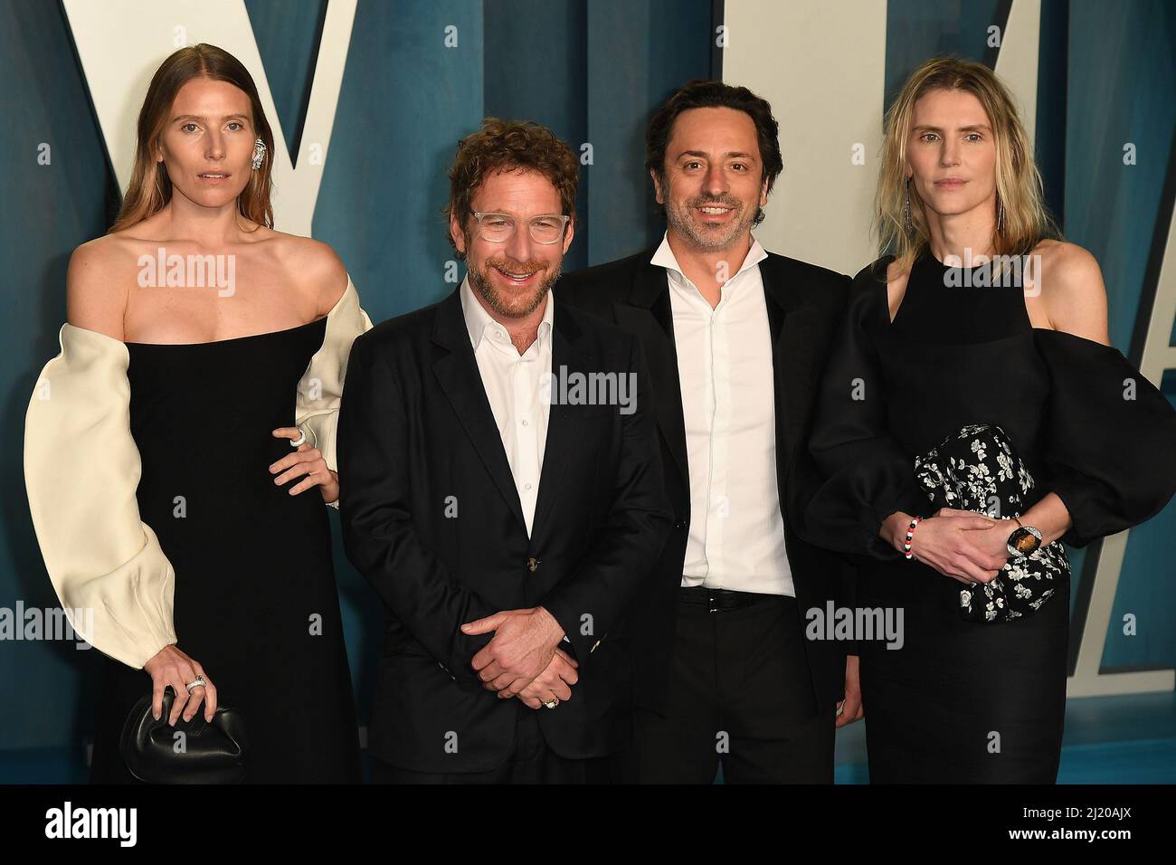 Dree Hemingway, Dustin Yellin, Sergey Brin und Gast nehmen am 27. März ...