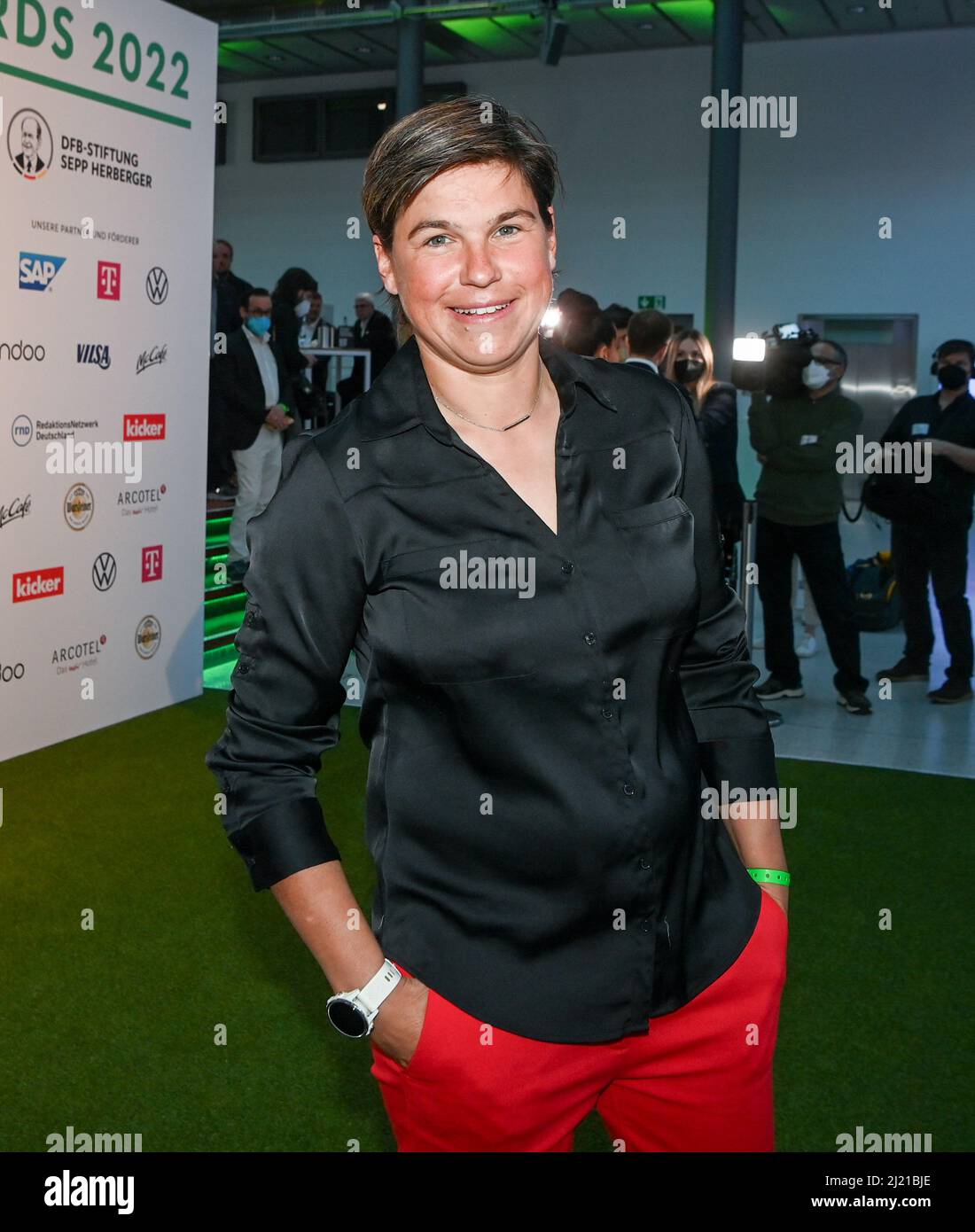 Berlin, Deutschland. 28. März 2022. Ariane Hingst bei der Verleihung ...