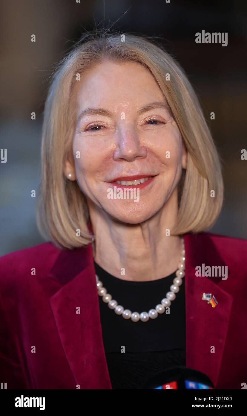 Leipzig, Deutschland. 29. März 2022. Amy Gutmann, neue Botschafterin ...