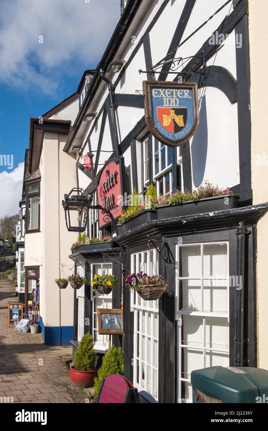 Das Exeter Inn Pub und Hotel in der Church Street, Modbury, South Hams ...