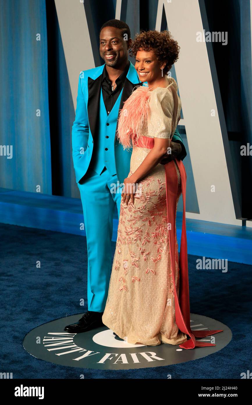 LOS ANGELES - MAR 27: Sterling K Brown, Ryan Michelle baden bei der ...