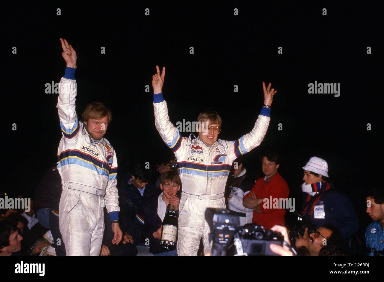 Timo Salonen (FIN) Seppo Harjanne (FIN) Peugeot 205 Turbo 16 GRB ...