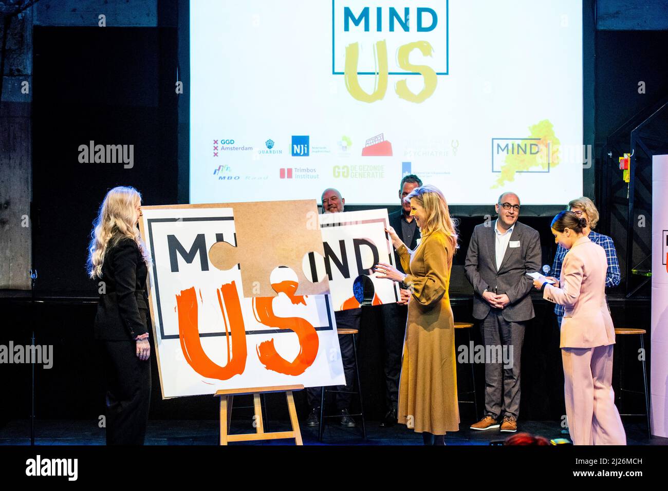 Rotterdam, Niederlande - 30. März 2022, Queen Maxima beim Start der MIND US-Stiftung in ...