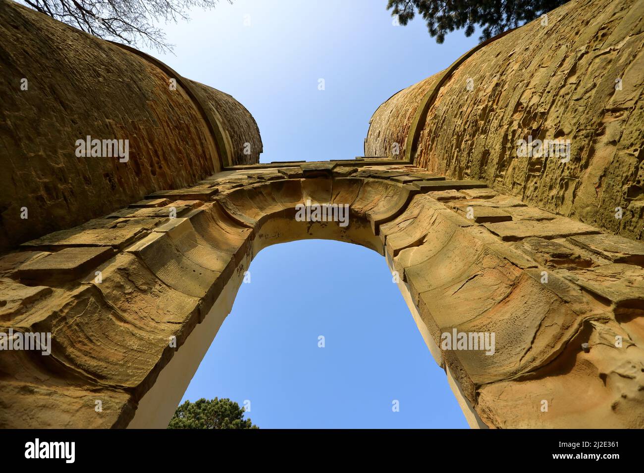 Blick auf Wentworth Folly (Stainborough Castle Stockfotografie - Alamy