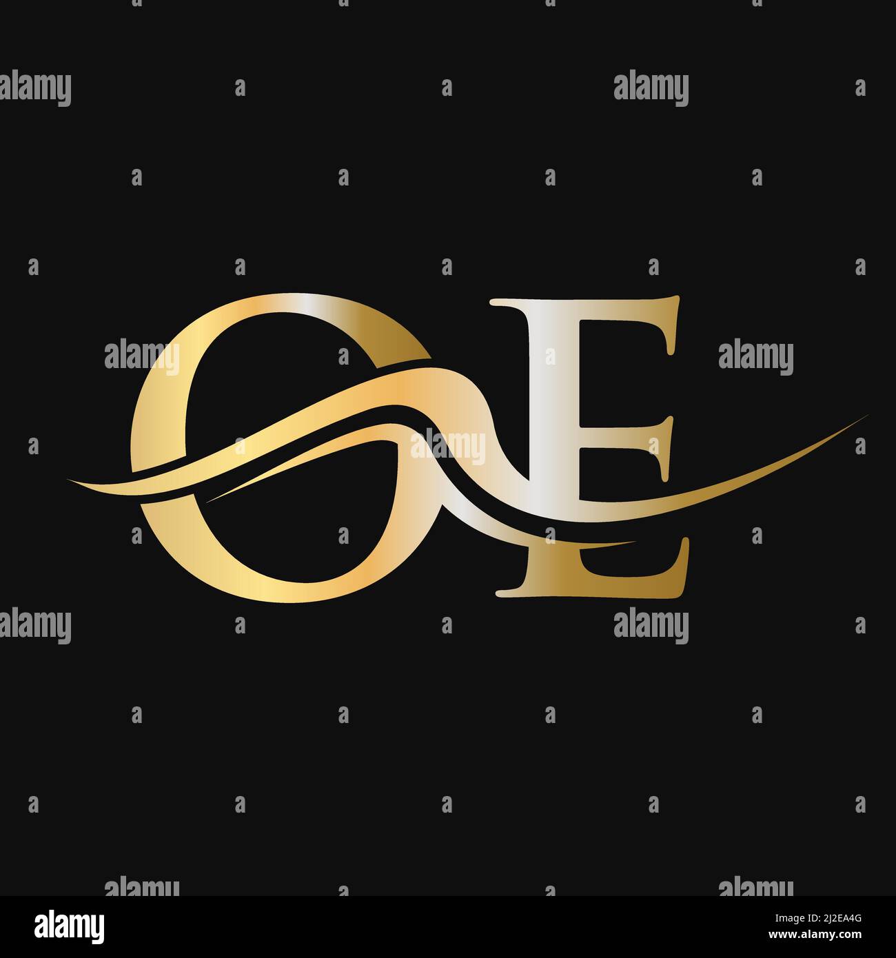 OE-Logo mit dem Buchstaben. Ursprüngliche Vorlage für das OE-Logo. OE ...