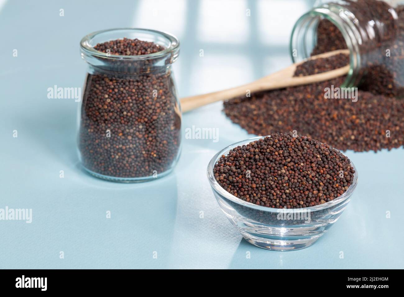 Brassica Nigra - Black Senf Seeds Oder Ajenabe Stockfotografie - Alamy