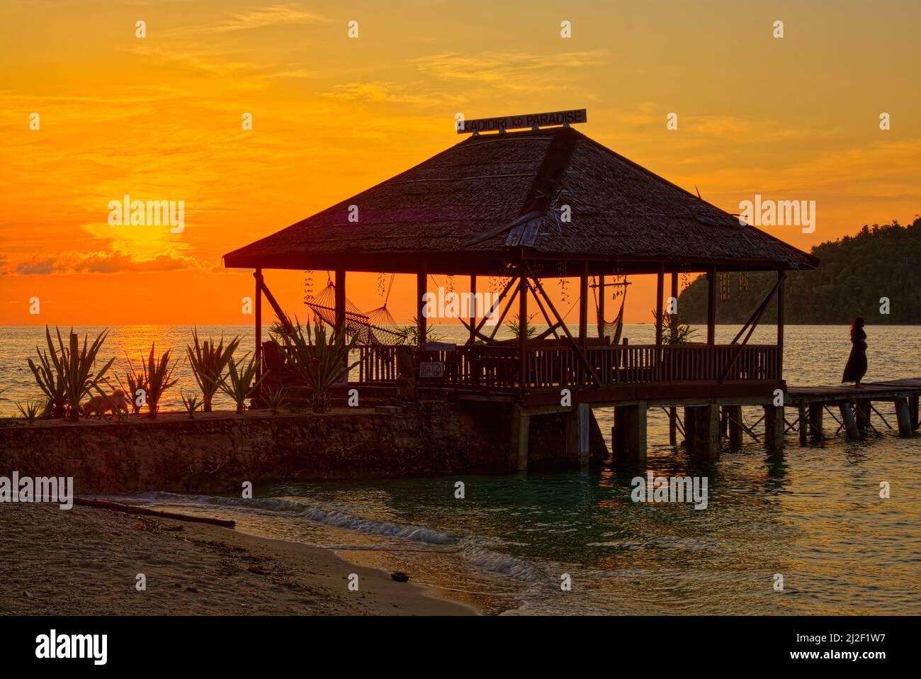Das Kadidiri Paradise Resort and Dive Center liegt direkt an einem ...