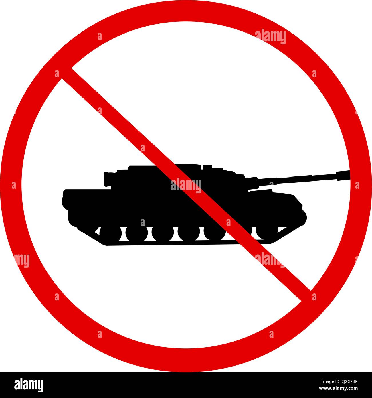 Kein Kriegsverbotszeichen von rot durchgestrichenen Kreis Zeichen mit ...