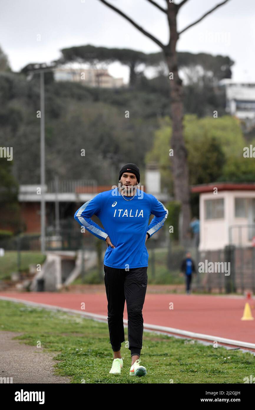 Rom, Italien. 01. April 2022. Der italienische Leichtathletik-Sprinter ...