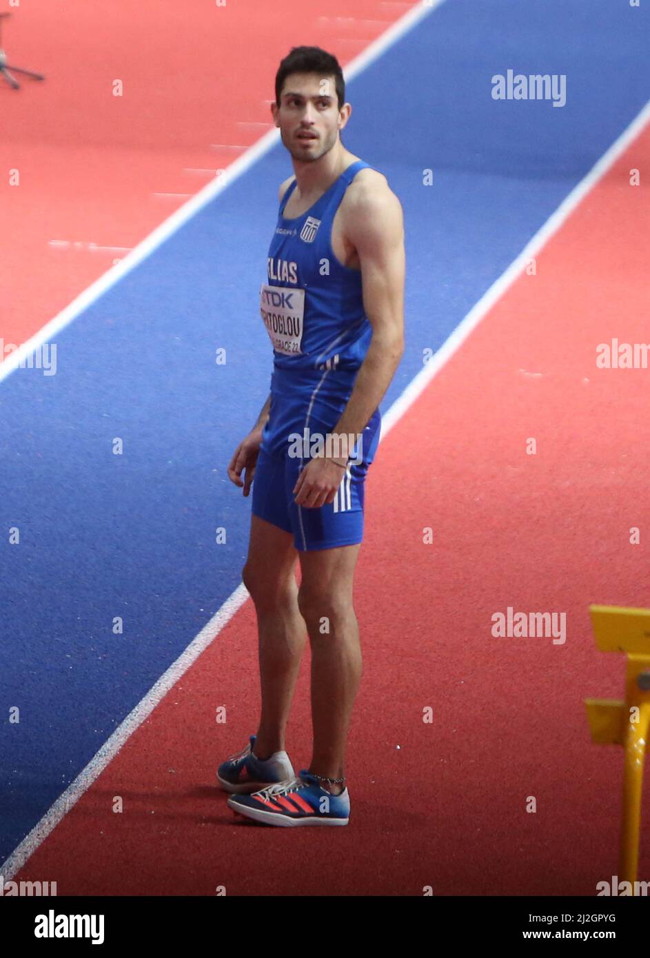 Miltiadis TENTOGLOU of Grece Final Long Jump Men während der ... Miltiadis TENTOGLOU of Grece Final Long Jump Men während der ...