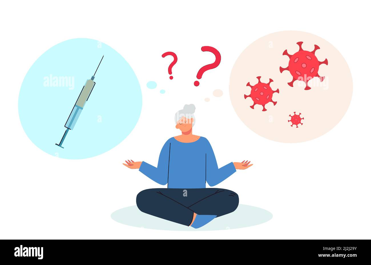 Alte menschen geimpft Stock-Vektorgrafiken kaufen - Alamy