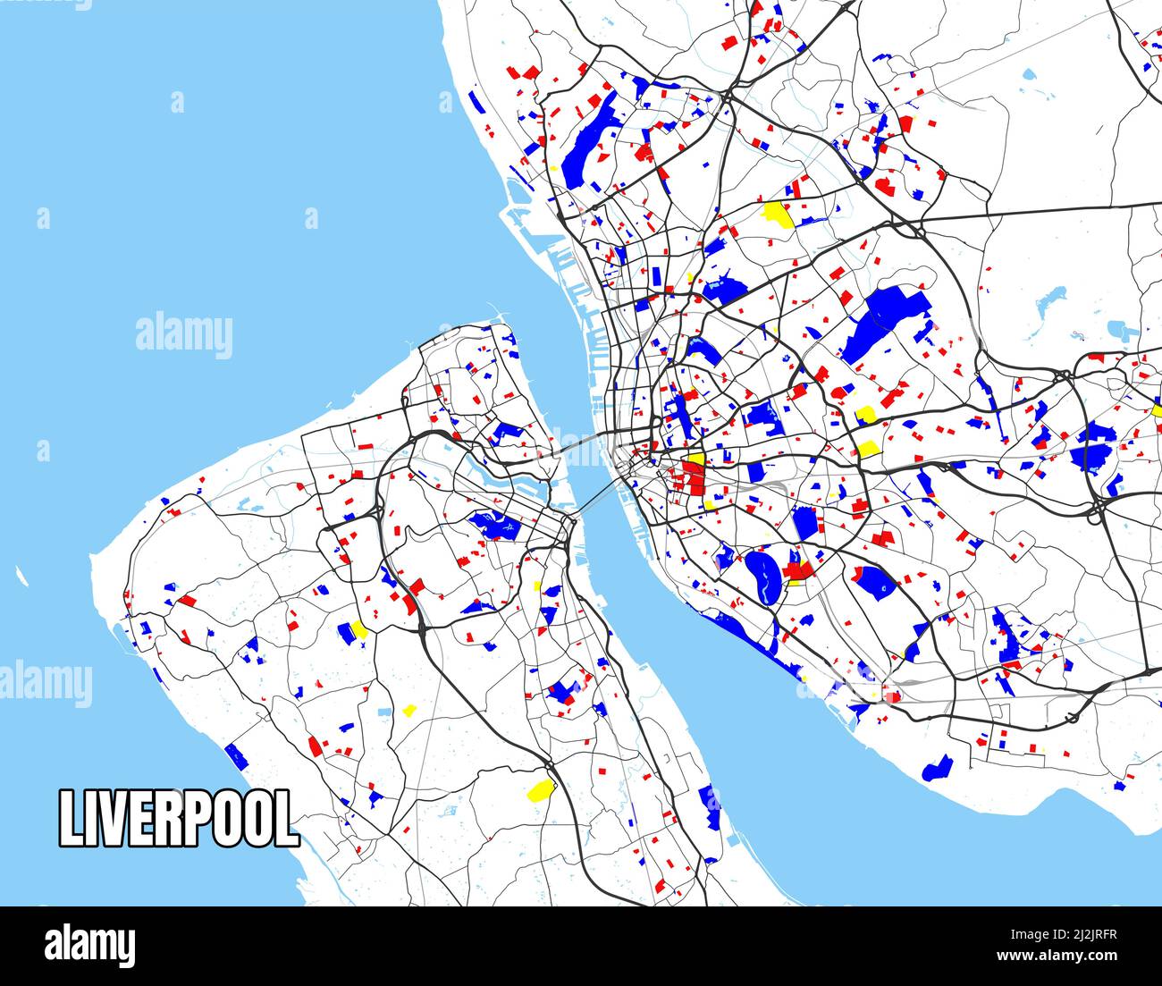 Map of liverpool -Fotos und -Bildmaterial in hoher Auflösung – Alamy